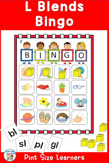 Blends Bingo - Pint Size Learners