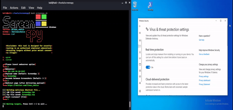 Screenspy - Capture user screenshots using shortcut file (Bypass ...