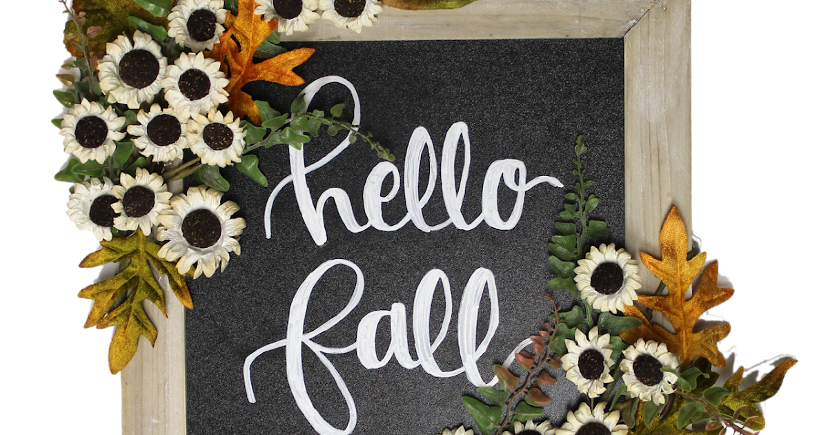 Ben Franklin Crafts and Frame Shop: DIY Fall Chalkboard Sign