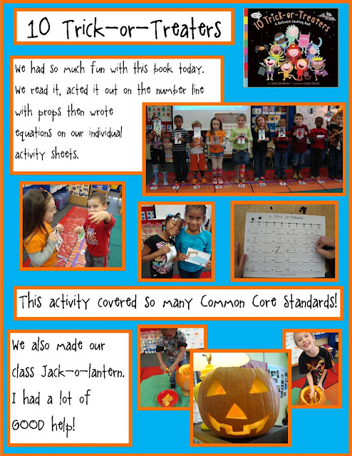 Golden Gang Kindergarten: 10 Trick -or- Treaters- Freebie