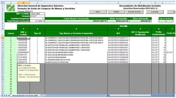 Como preparar el formulario 606-DGII - Prácticas Contables