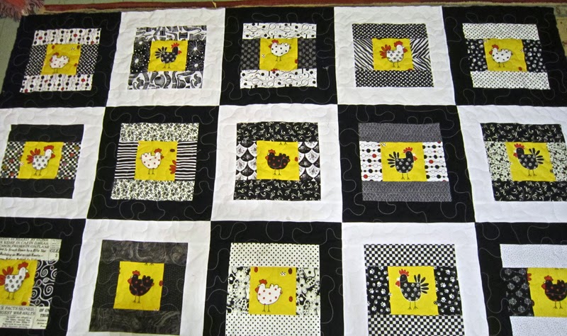 Climbing the Digital Mountain : Crazy Chicken Checkerboard Quilt