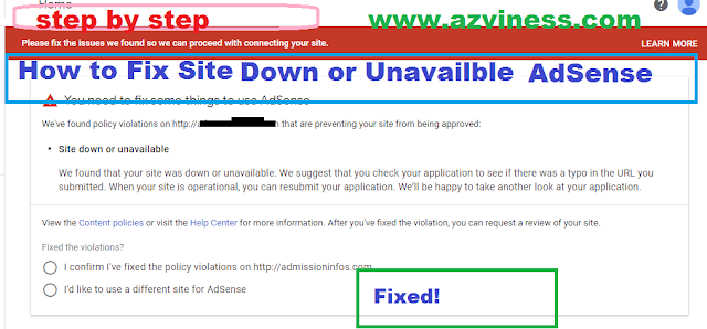 How To Fix Site Down Or Unavailable For Google AdSense - Sun Yoga