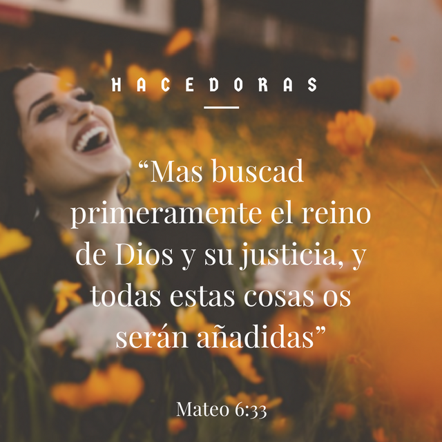 Dios: suficiente satisfacción ~ Hacedoras