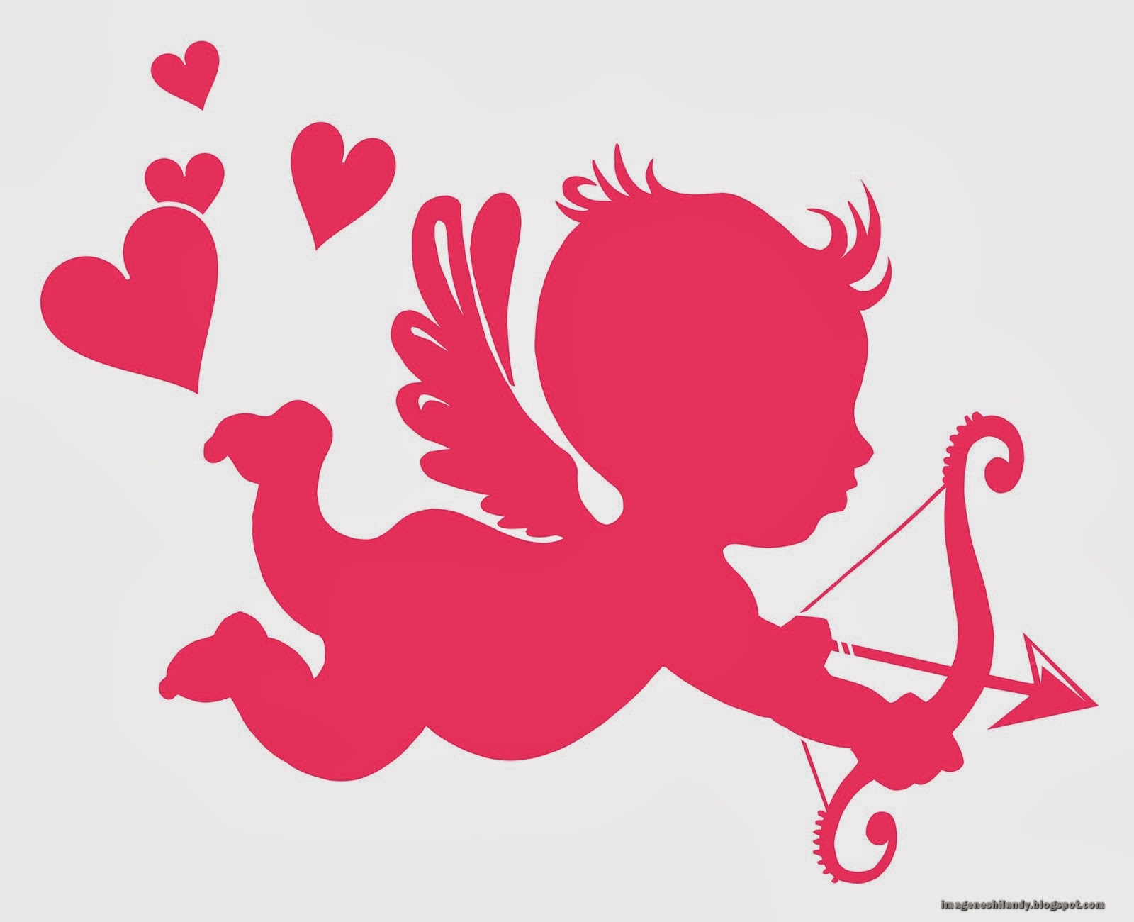 Imagenes Hilandy: Cupido flechando un corazón - Te Amo - Imagenes de cupido