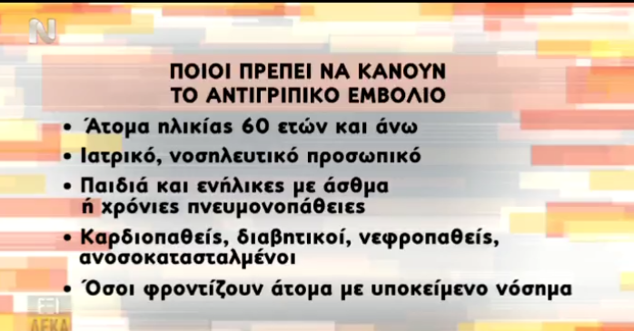 ΟΝ LINE: ΠΟΙΟΙ ΠΡΕΠΕΙ ΝΑ ΚΑΝΟΥΝ ΤΟ ΑΝΤΙΓΡΙΠΙΚΟ ΕΜΒΟΛΙΟ