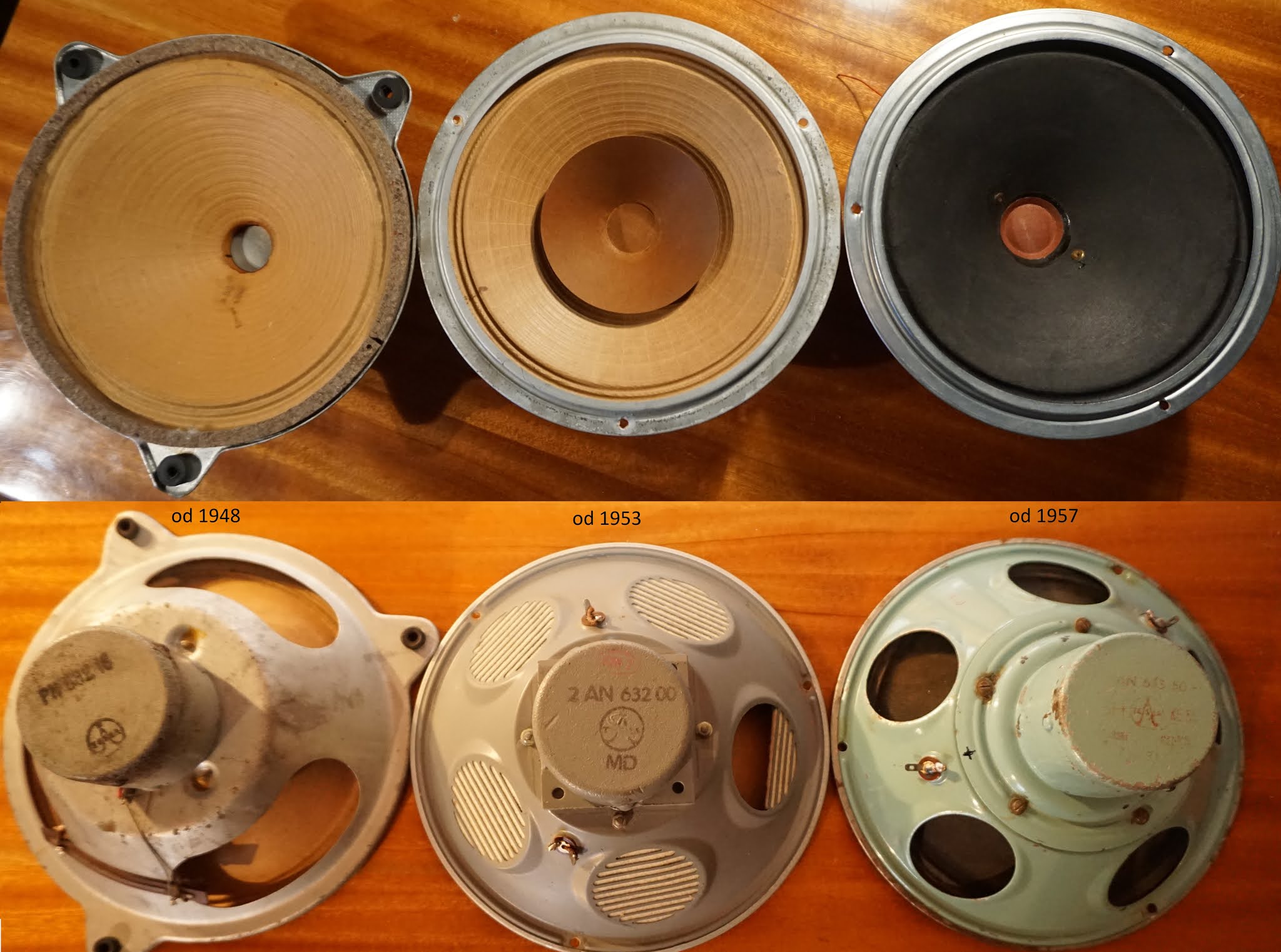 Specialista: REPRODUKTORY TESLA - SPECIFIKACE 1935-1980