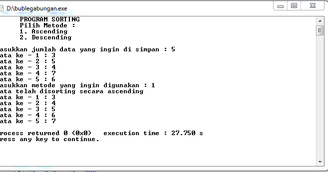 Yunitaa's Creations: ALGORITMA DAN PEMROGRAMAN 2 BUBBLE DAN QUICK SORT