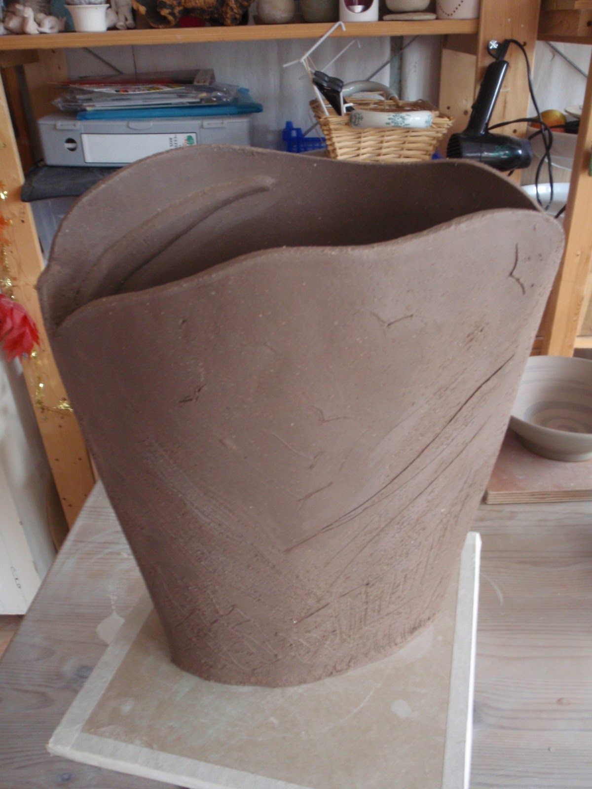 VIV PAYNE CERAMICS: Slab pots.