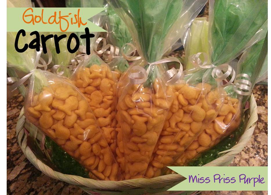 Miss Priss Purple: Goldfish Carrot {Easter Treat}