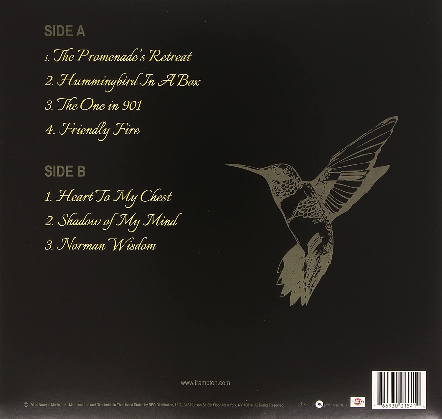 Classic Rock Covers Database: Peter Frampton - Hummingbird in a Box (2014)