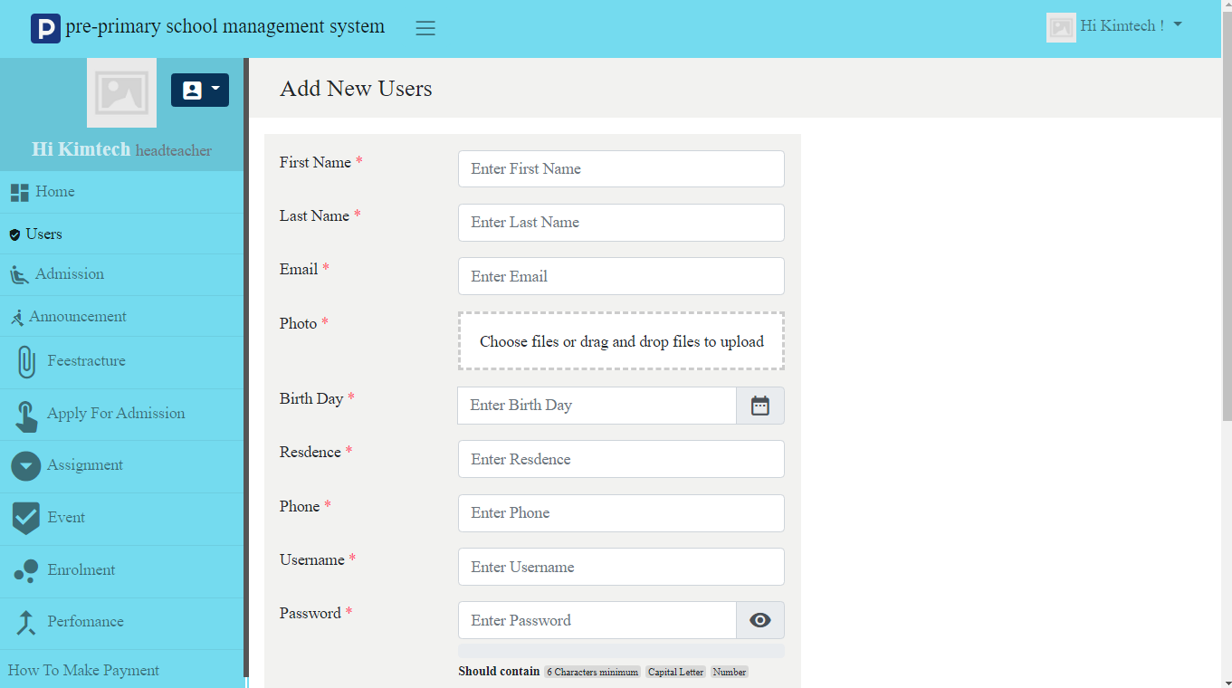 School Management System in PHP MySQL with source code