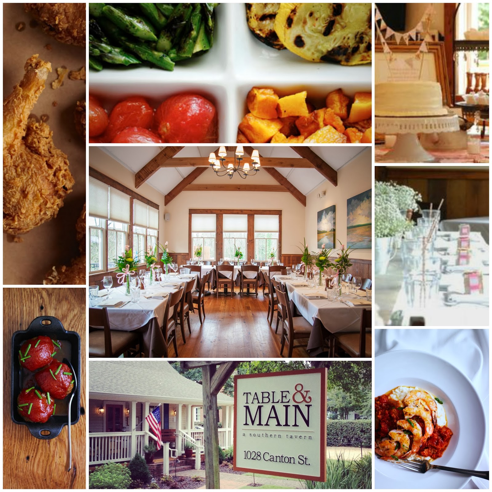 Private Events at Table & Main | a southern tavern: Welcome! A note ...