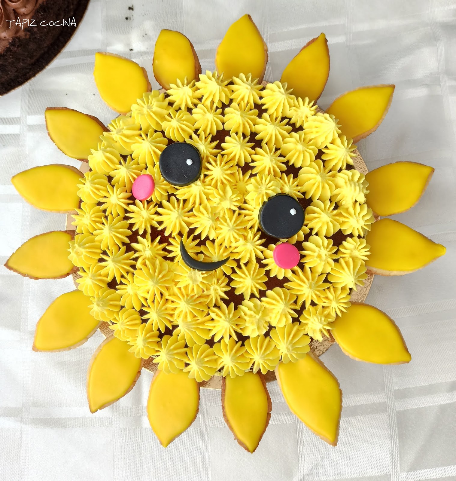 tapiz cocina y guindillita: pastel sol_sun cake