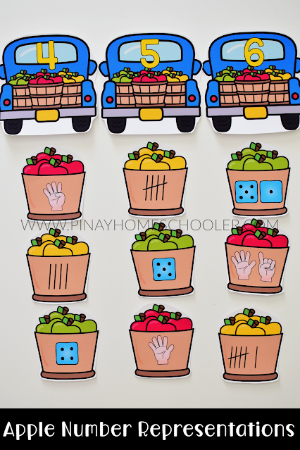 Apple Themed Preschool Math and Literacy Center | The Pinay Homeschooler