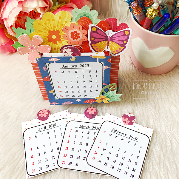 The Cutting Cafe: 2020 Calendar with holder