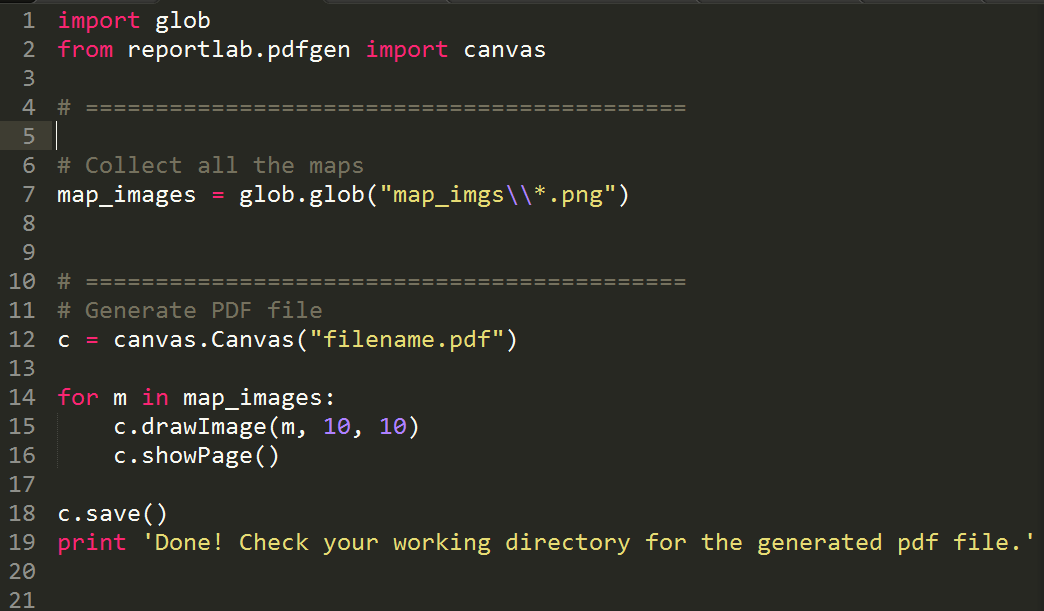 Geospatial Solutions Expert: Add Multiple map images into one PDF file ...