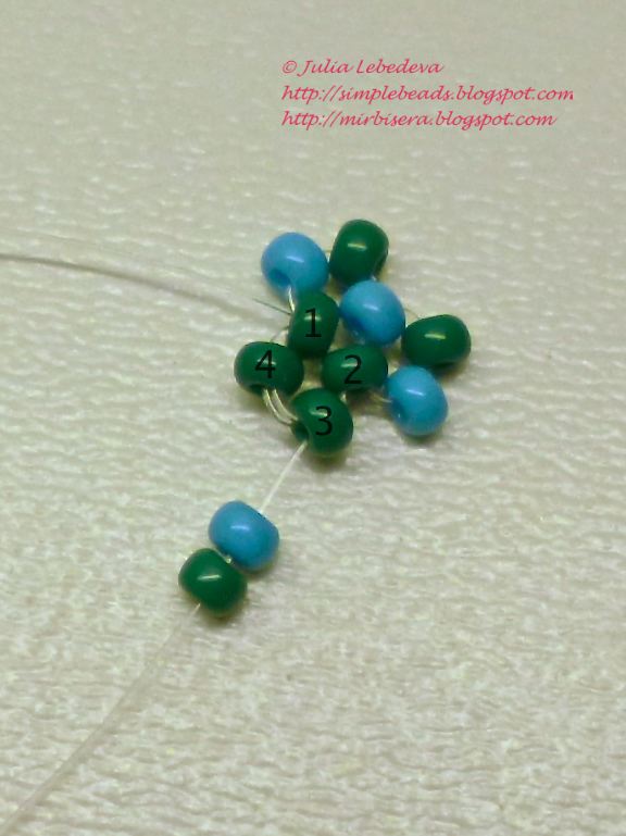 Beading for the very beginners: Cubic right angle weave (single thread ...