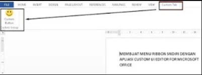 Cara menggunakan Aplikasi Custom UI Editor for Microsoft Office ...