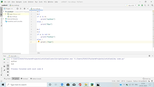 Logical, Identity , Membership and Unary Operators in Python