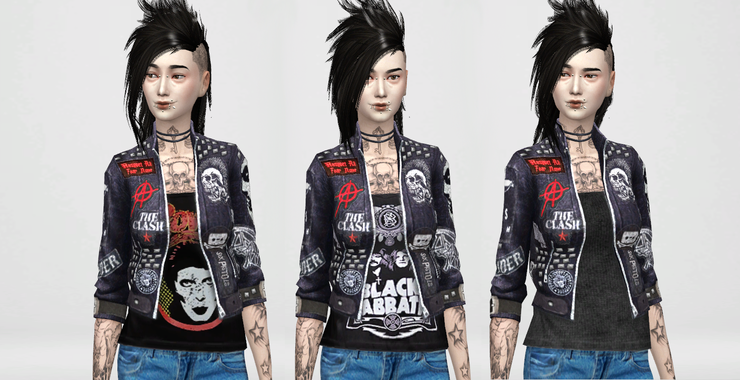 Sims 4 - Rock Jacket - Lanti Sims