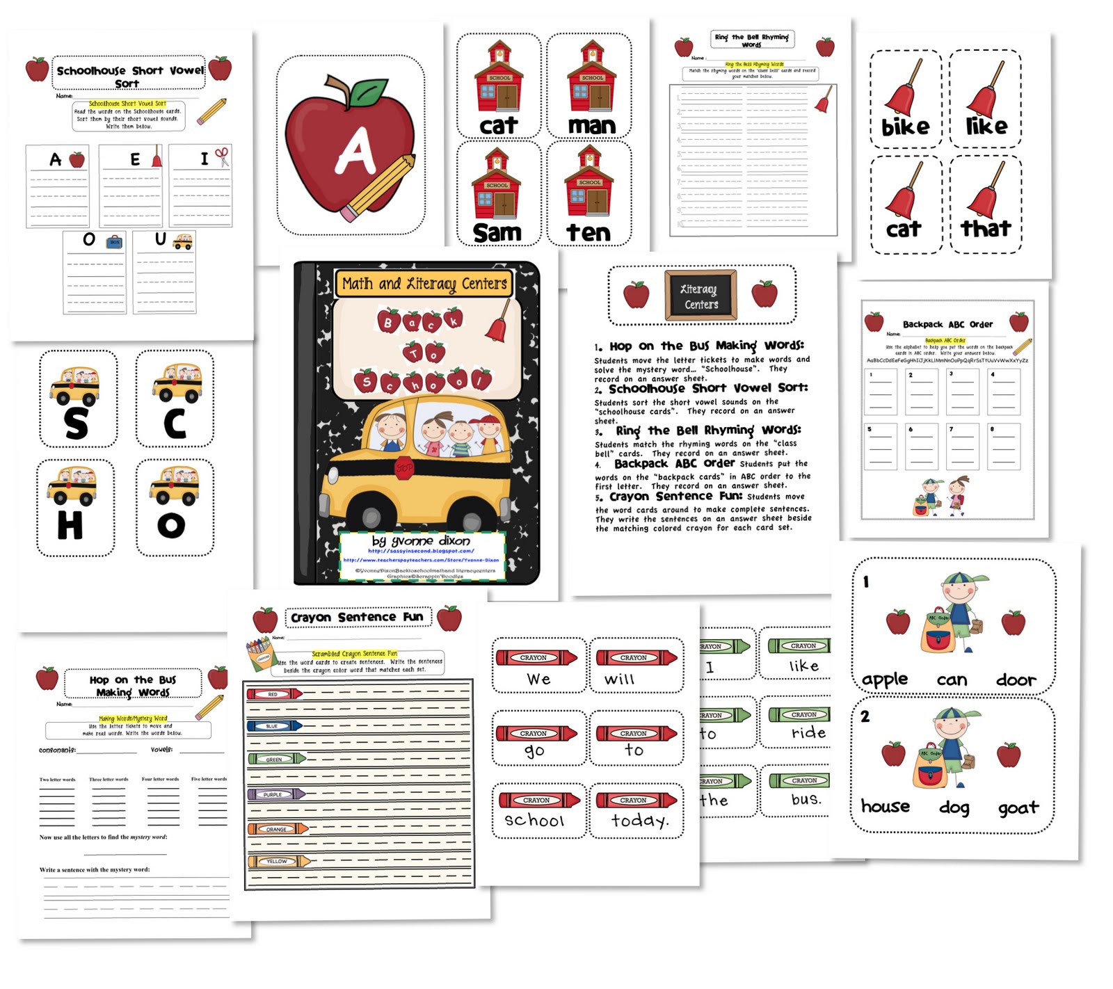 Sassy in Second: Just posted my Back to School "Get on the Bus" Math ...