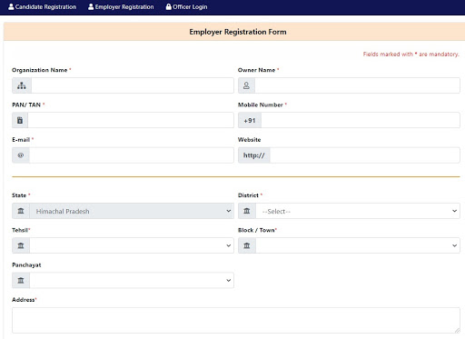 HP Skill Register Portal ऑनलाइन आवेदन, Training Registration Form 2024 ...