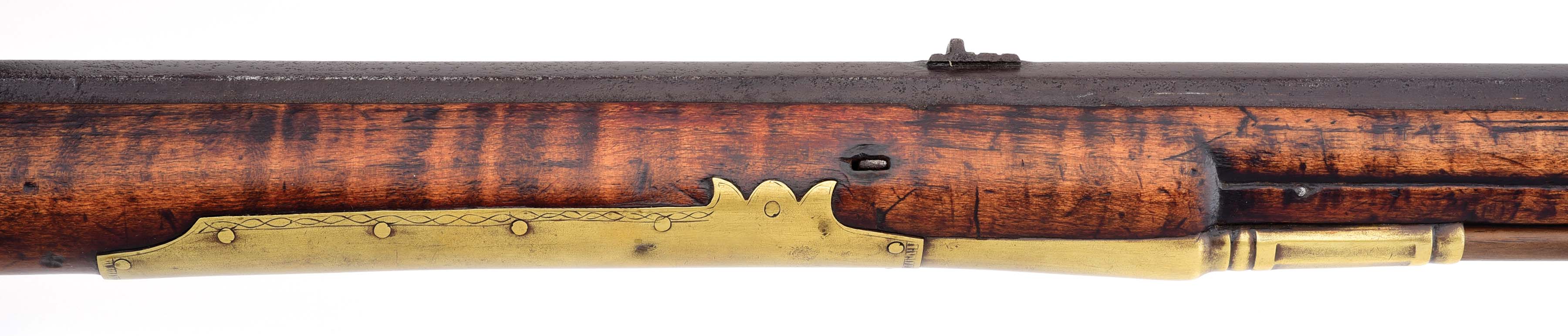 Contemporary Makers: INCISE CARVED FLINTLOCK FOLK ART KENTUCKY RIFLE ...