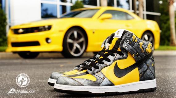 THE SNEAKER ADDICT: Nike Dunk High ‘Bumble Bee’ Sneaker by Diversitile