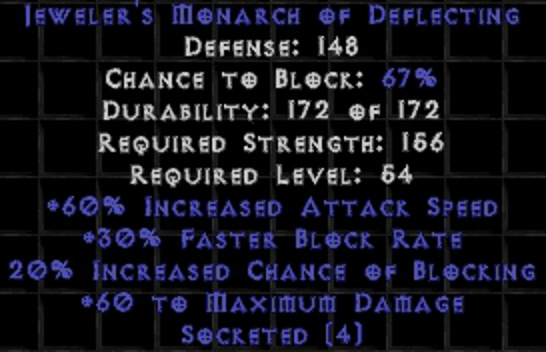 Best cRPGs: JEWELER'S MONARCH OF DEFLECTING, Diablo 2 Resurrected