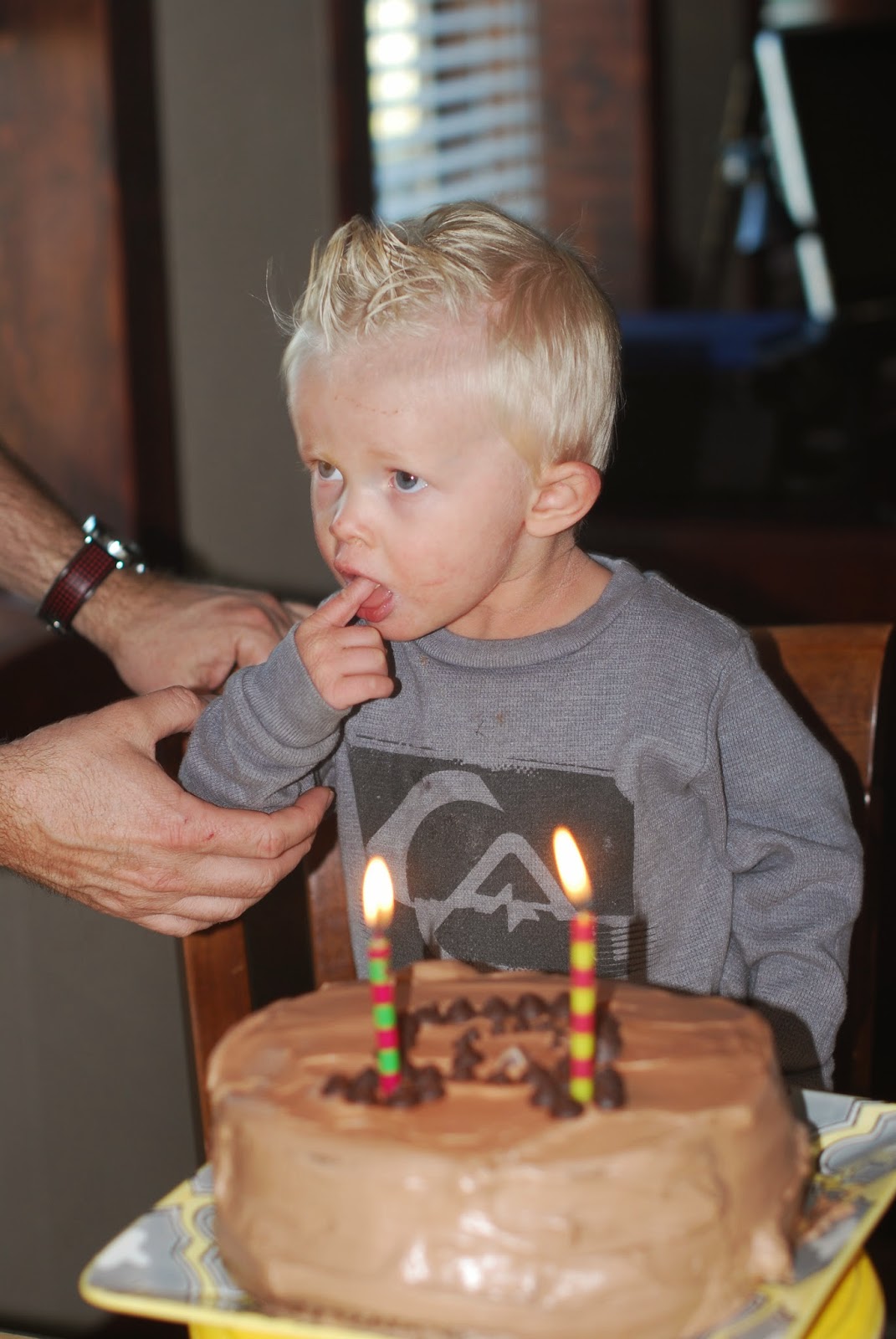 Lyman: Happy Birthday to my baby! He's 2!