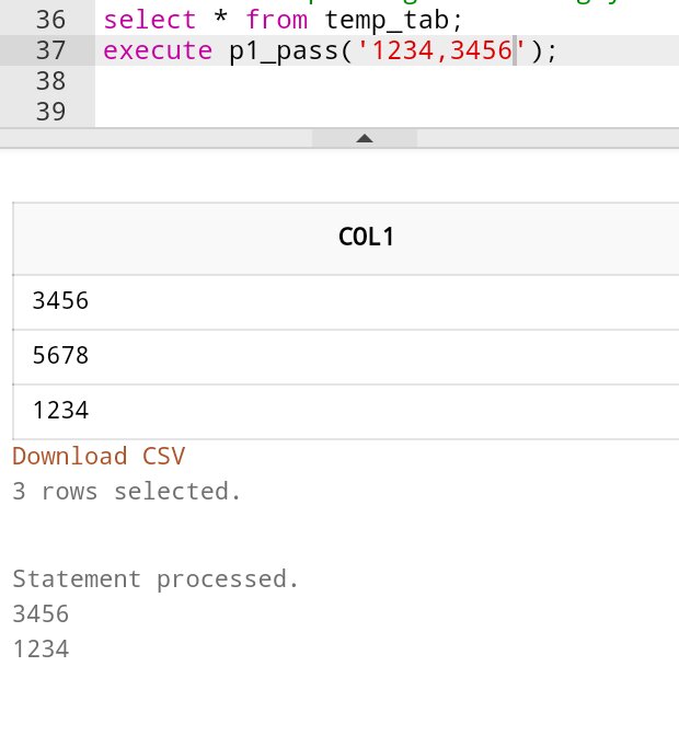 Learning: How To Pass Multiple Parameter in stored Procedure of Oracle ... Learning: How To Pass Multiple Parameter in stored Procedure of Oracle ...