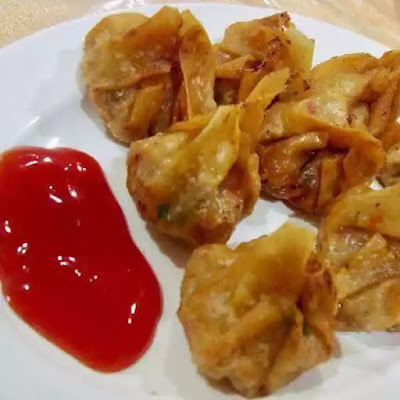 ALAHAI SEDAPNYA WANTAN AYAM GORENG - PUSTAKA RESEPI