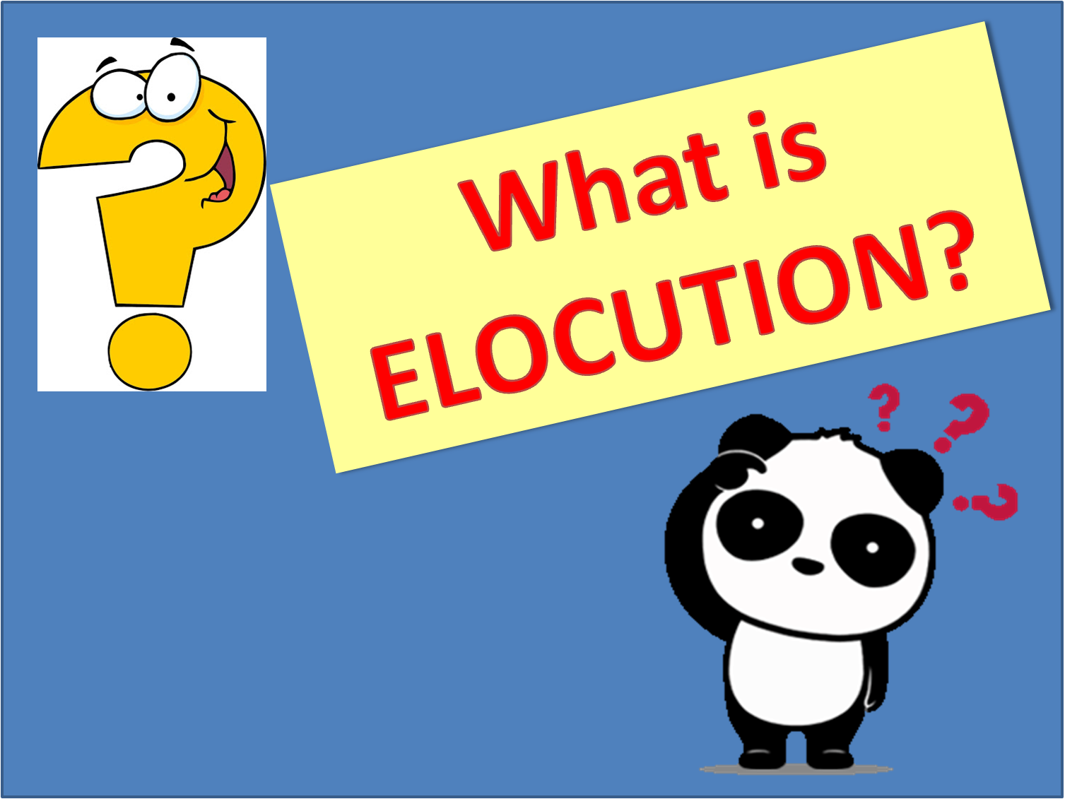 SCS - Elocution Class 3: May 2020
