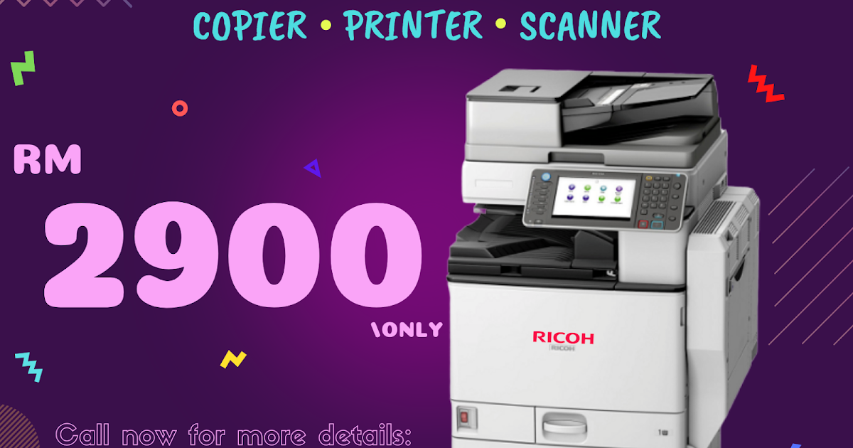 PROMOSI !!!! MESIN FOTOSTAT JENAMA RICOH: RICOH MPC 3003 WITH PRINTER ...