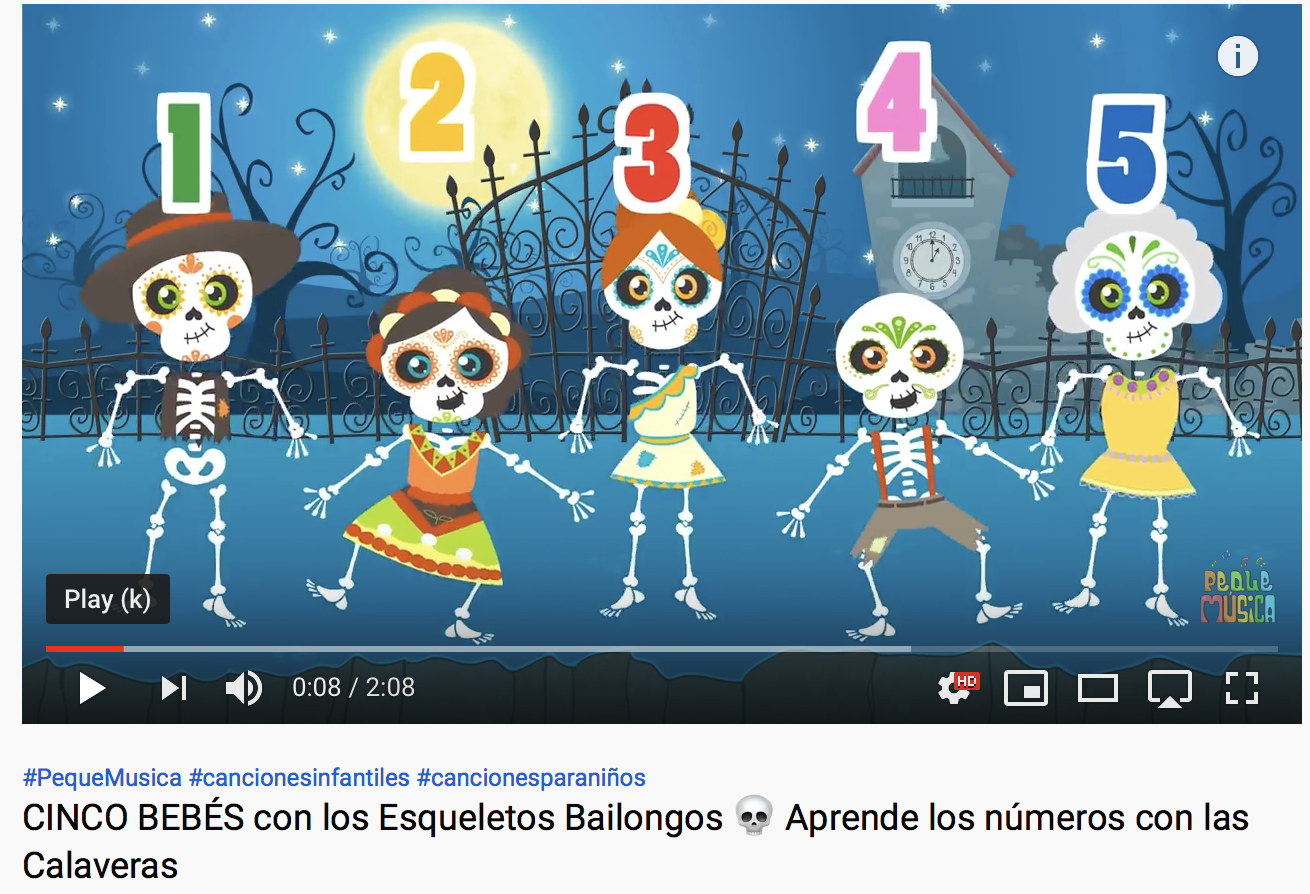FIVE Songs for Days of the Dead for Elementary Spanish Classes | Mundo ...