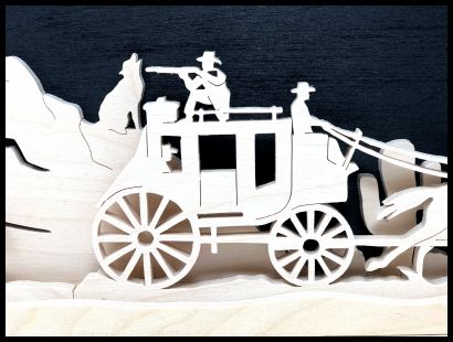 Scrollsaw Workshop: The Great Stagecoach Robbery Scroll Saw Pattern.