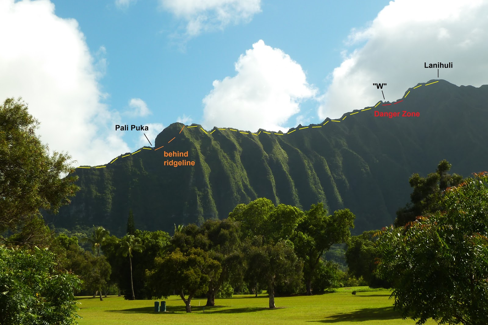 DGC's Hawaii Hiking Tales: 5-15-2011: Pali Puka to Lanihuli