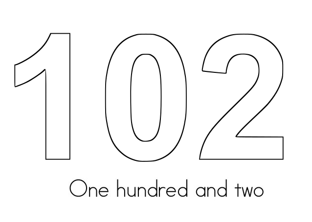 Blog de Biologia: Number 102 Coloring Page