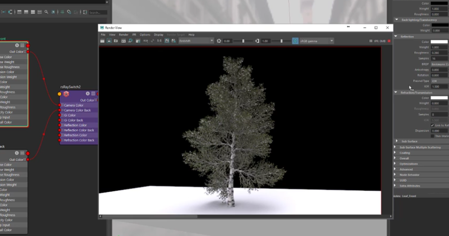 Create Leaf Shaders In Redshift Using Sprite & Ray Switch Nodes | CG TUTORIAL