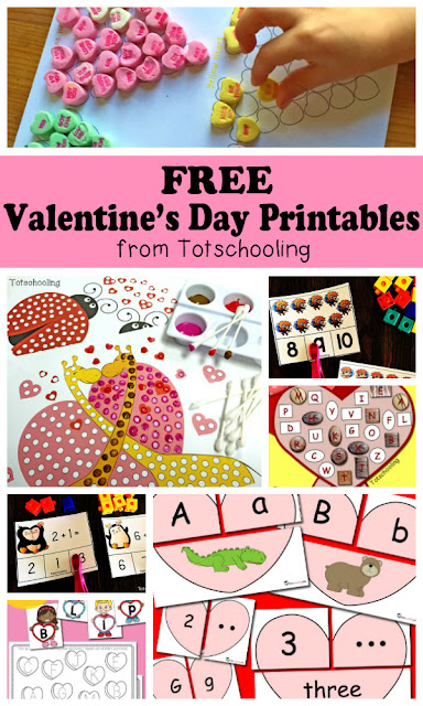 Valentine's Day Pre-writing Strips | Totschooling - Toddler, Preschool ...