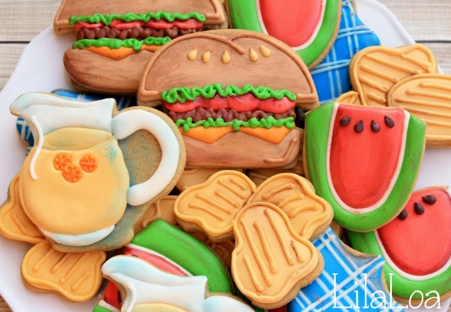 Decorated Barbecue Cookies