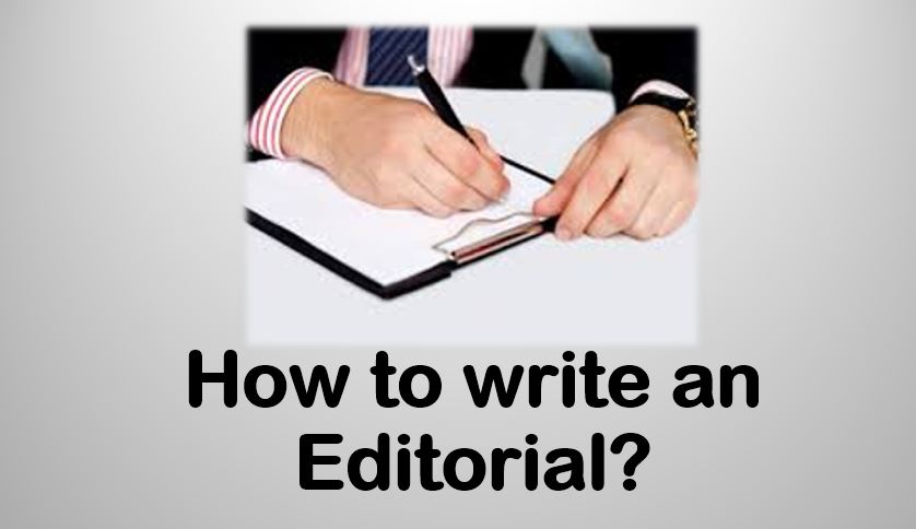 How To Write A Newspaper Editorial