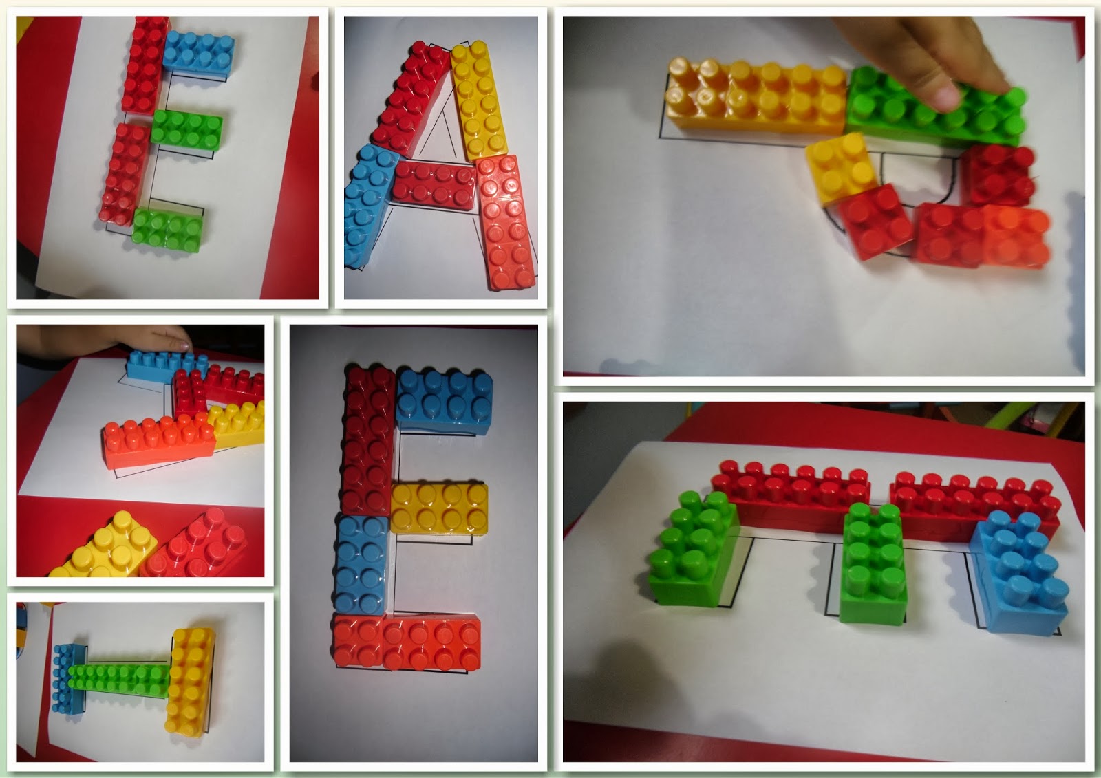 La jirafa: 193 - Letras con bloques de construcción