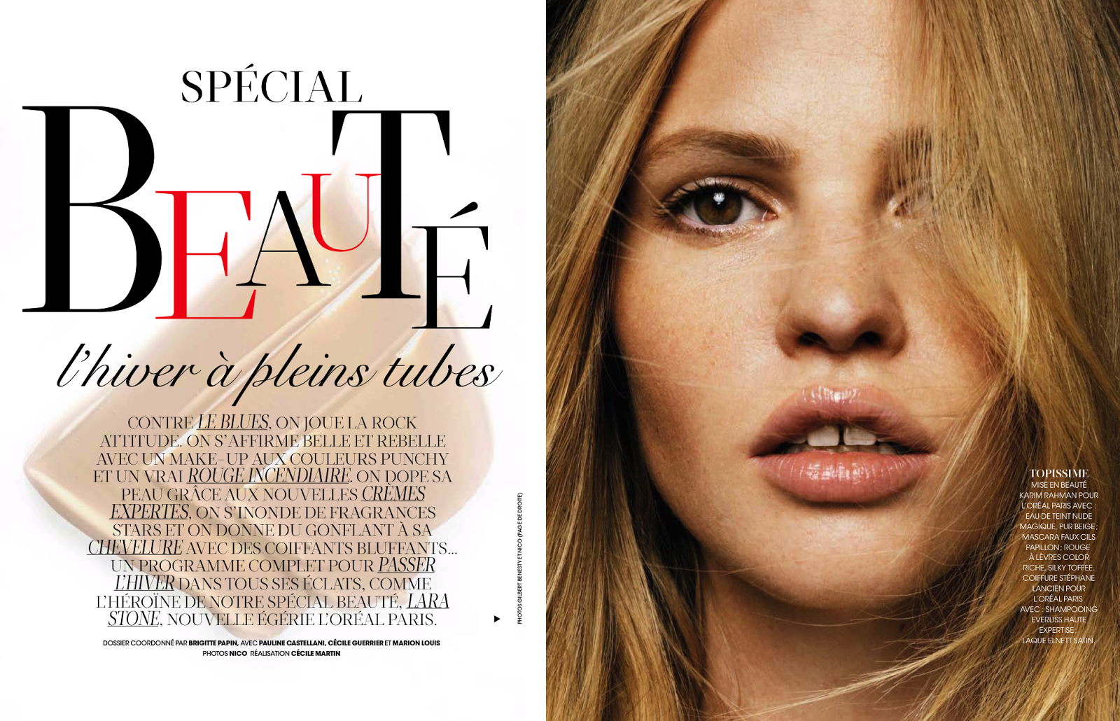 beauty: lara stone by nico for madame figaro 25th october 2013 | visual ...