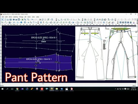 Pant Pattern Tutorial Optitex Pant Design Optitex Men's Pant Tutorial Optitex CAD Part 01