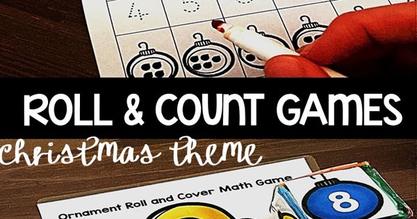 Christmas Roll & Count Math Games | Totschooling - Toddler, Preschool ...