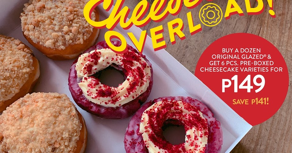 Manila Shopper: Krispy Kreme Cheesecake Overload Promo: Aug 2019