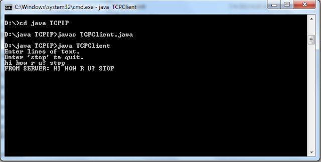Information on JAVA.: Basic Client-Server Programming and A Simple Chat ...