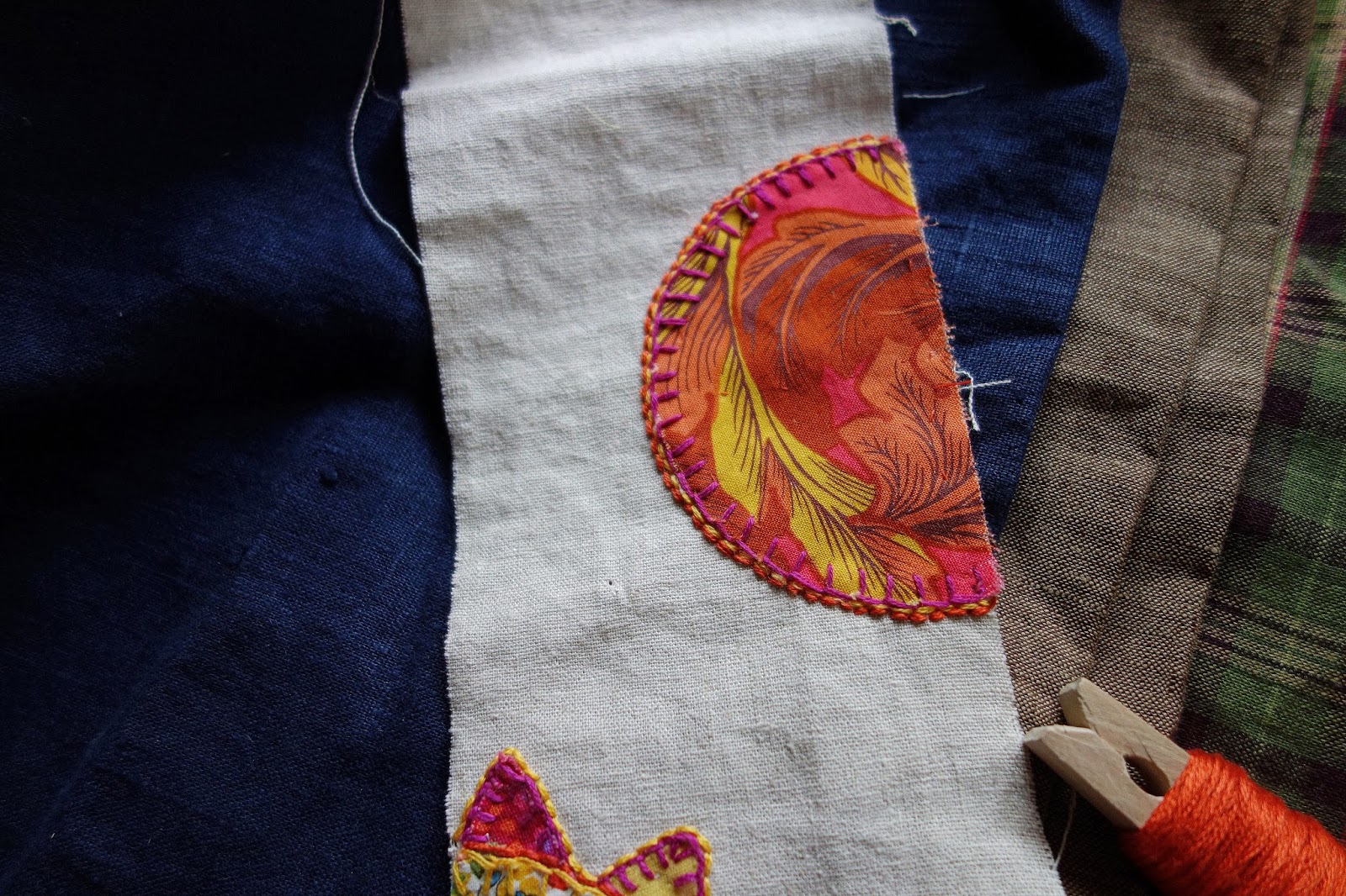 woman with wings: an orange thing